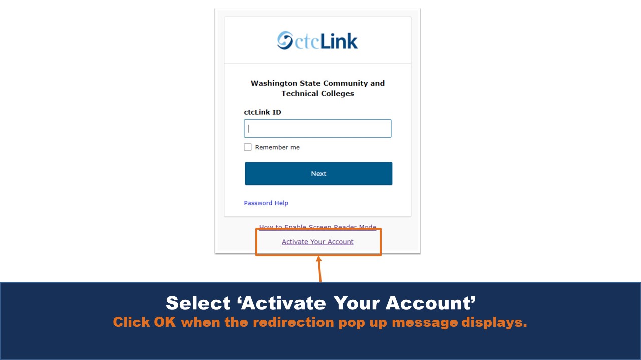 ctcLink for Students: Activate Your ctcLink Account – ctcLink at BC