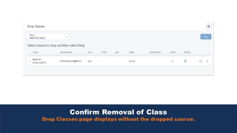 Ctclink At Bellevue College Drop Classes Tutorial