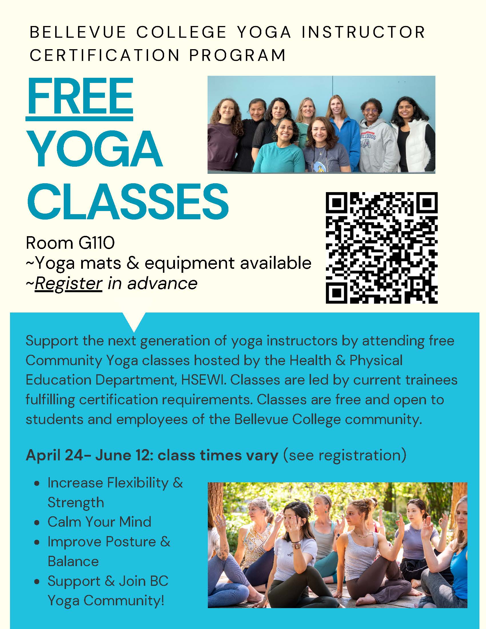 Free Yoga Classes! :: Wellness Center