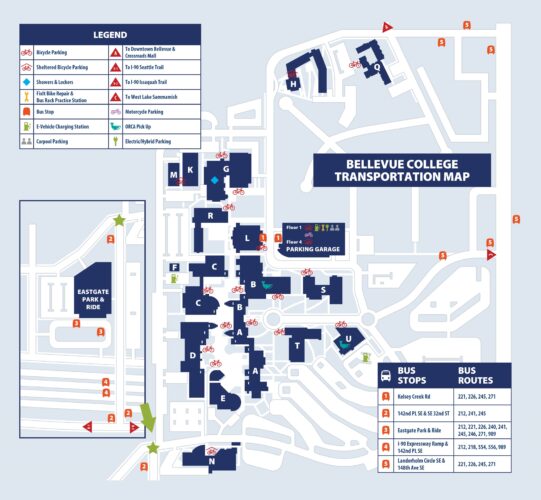 Campus Transportation Map - Bellevue College