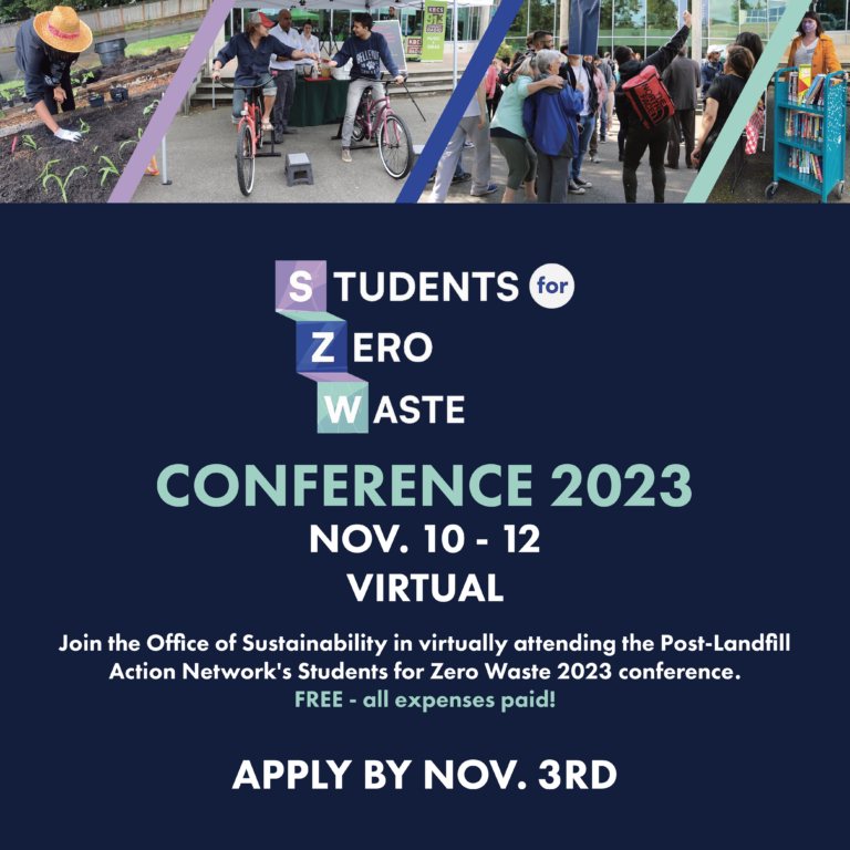 Attend the Post-Landfill Action Network’s Students for Zero Waste 2023 ...
