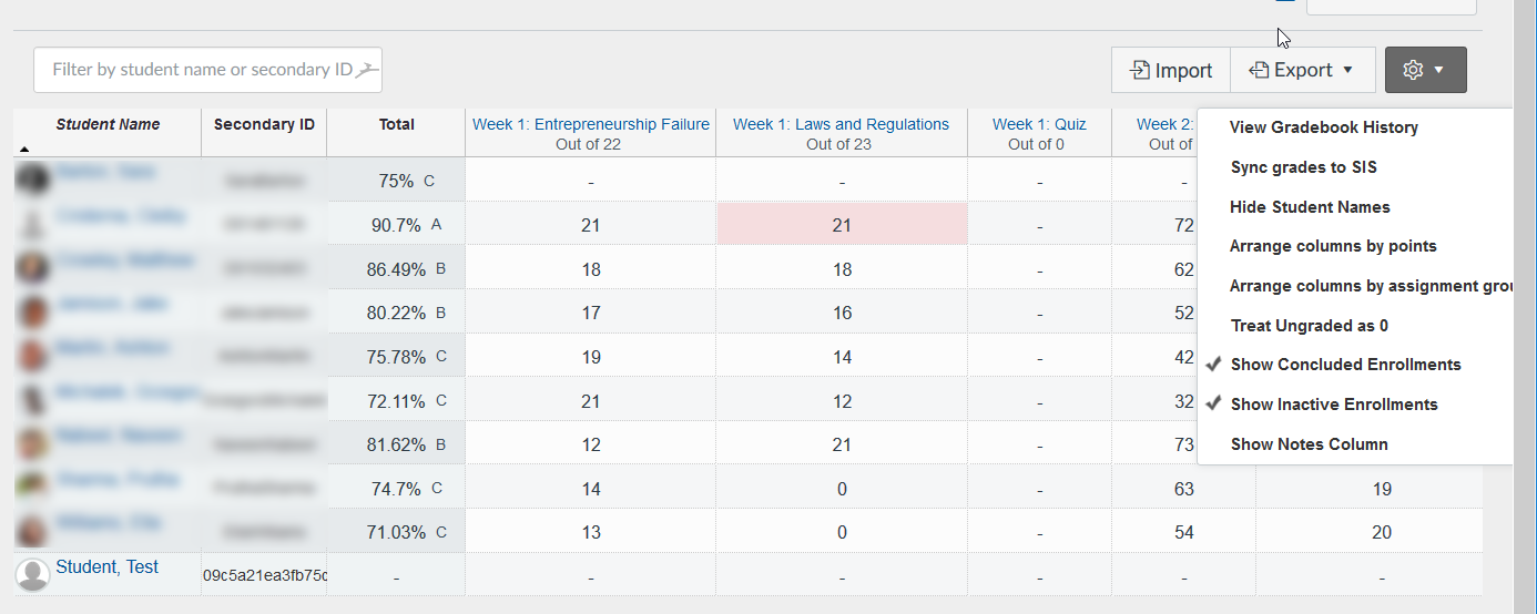 Meet the New Canvas Gradebook :: Interactive eLearning Faculty