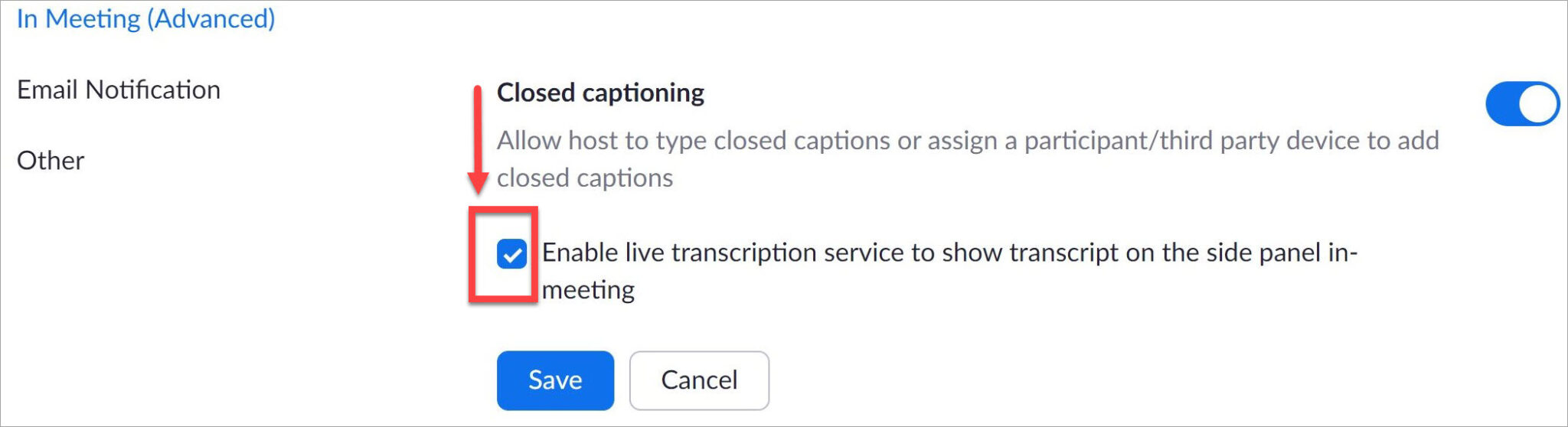 Zoom – Live Transcription (Automatic Closed Captioning) :: Interactive ...