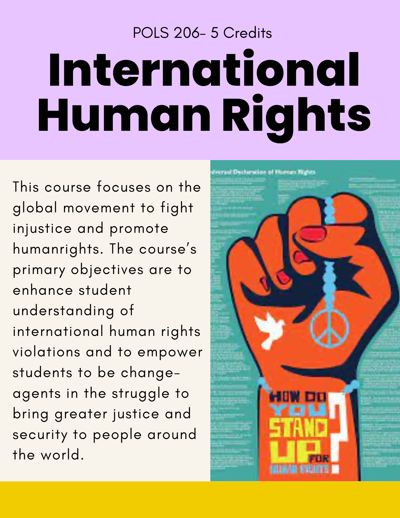 Specialized Courses :: Political Science