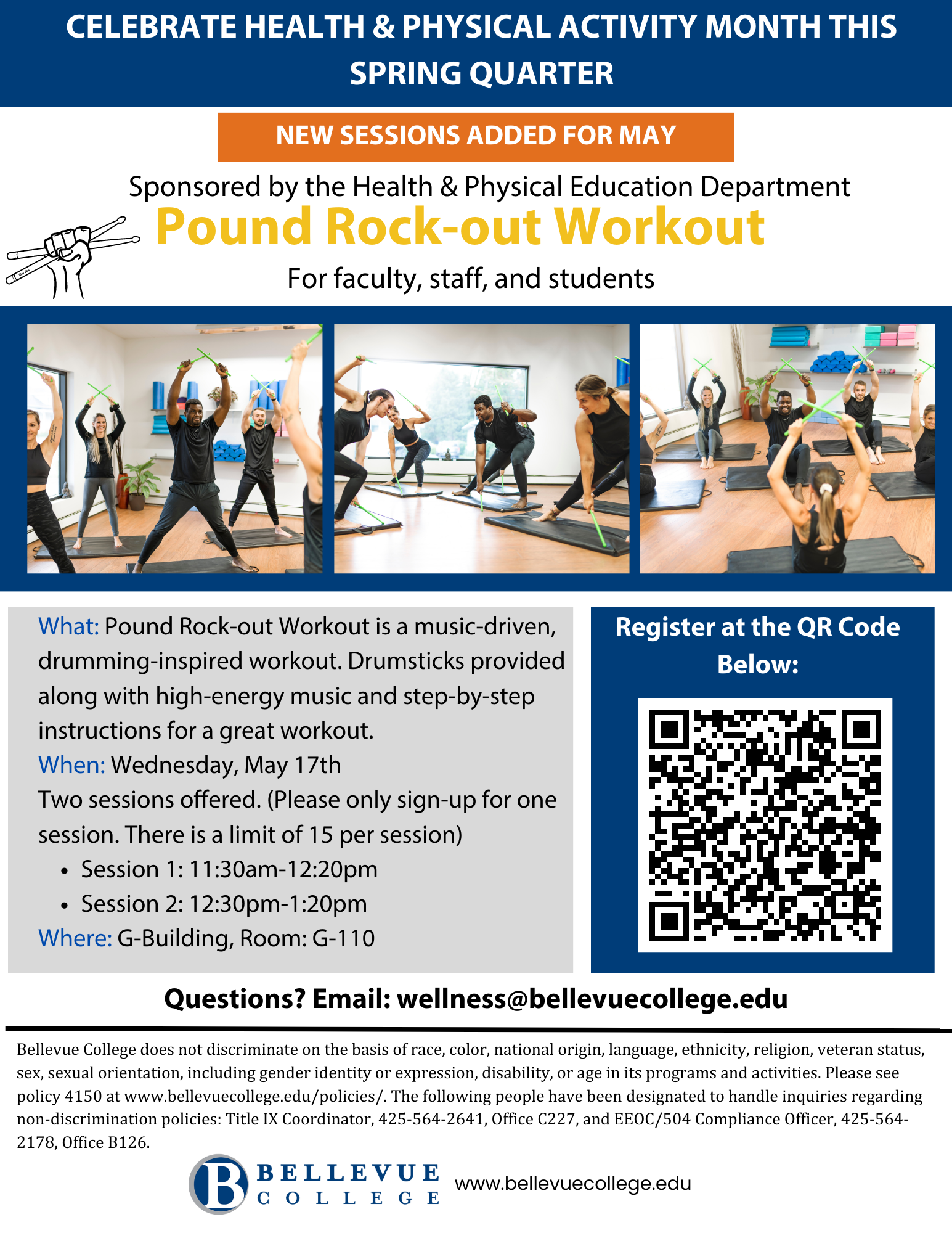 Pound Rock-out Workout-May sessions :: Health & Physical Education